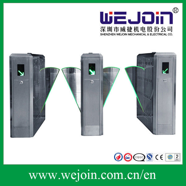Barcode Scanner Flap Barrier Gate Electronic Turnstile 304 Stainless ...
