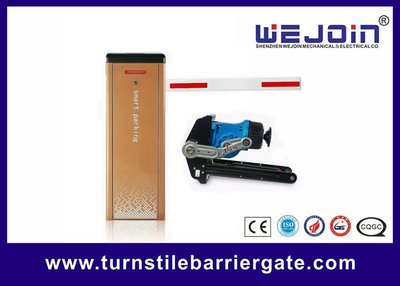 IP54 Gold Drop Arm Barrier 304 Stainless Steel Parking Lot Barrier Gate