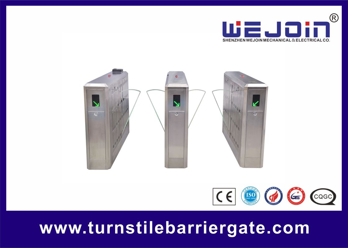 600mm Wing Adjustable Pedestrian Turnstile Gate / Automatic Swing Gate ...