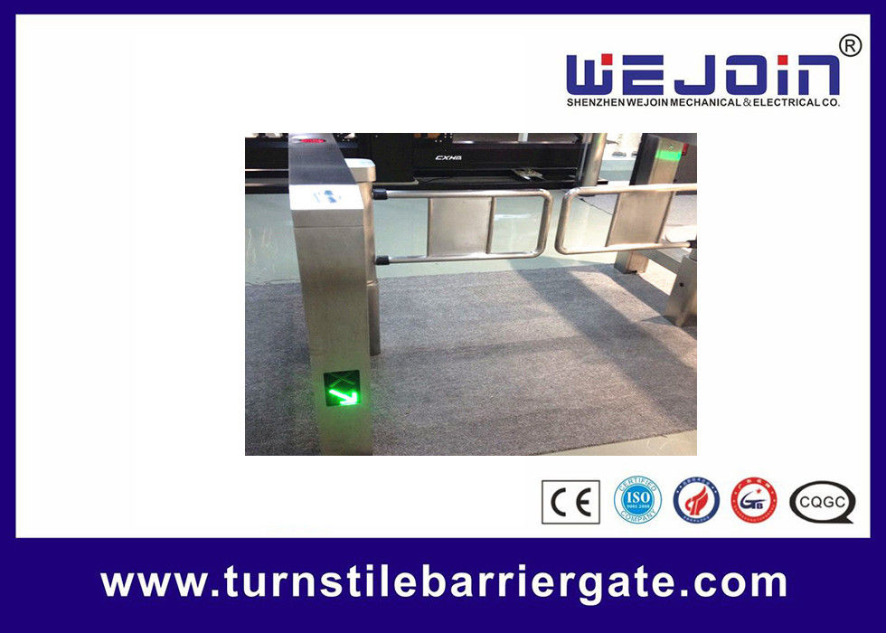 Emergency Interface Swing Barrier Gate 110v / 220v For Intelligent ...