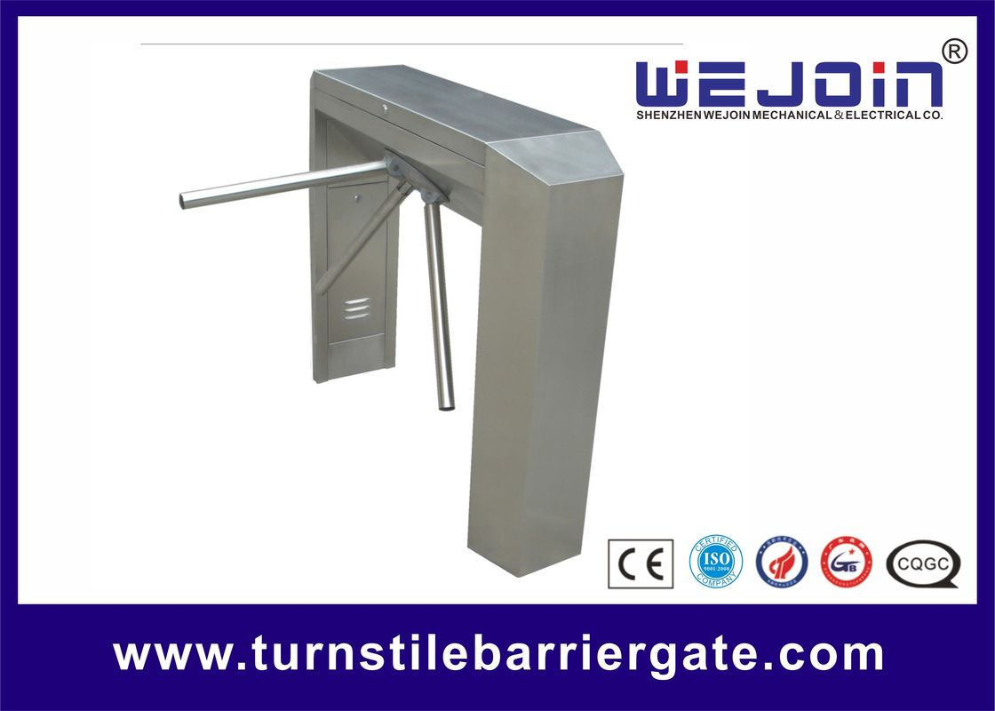 Vertical Pedestrian Tripod Half Height Turnstile , Automatic Gate ...