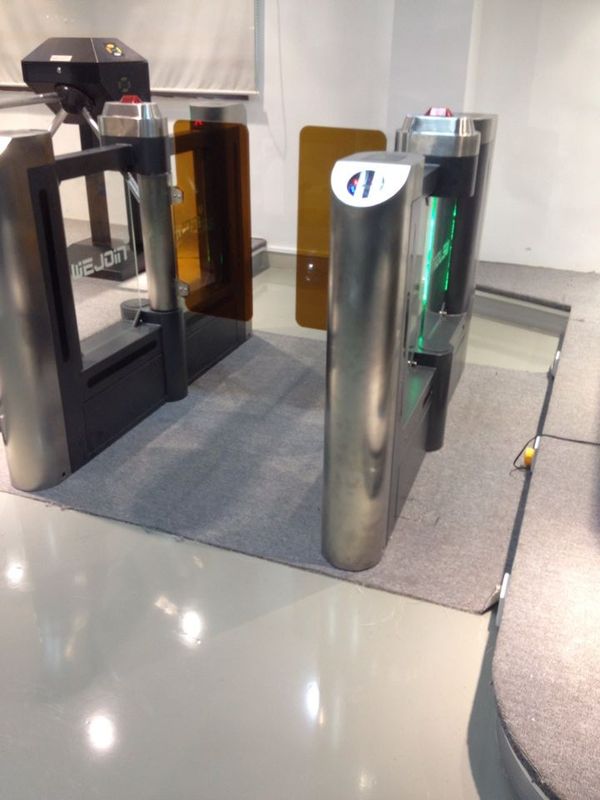 Swing Barrier Gate Systems For Passenger Access With Emergency Intereface
