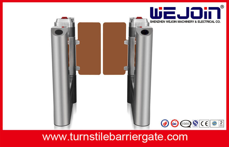 Swing Barrier Gate Systems For Passenger Access With Emergency Intereface