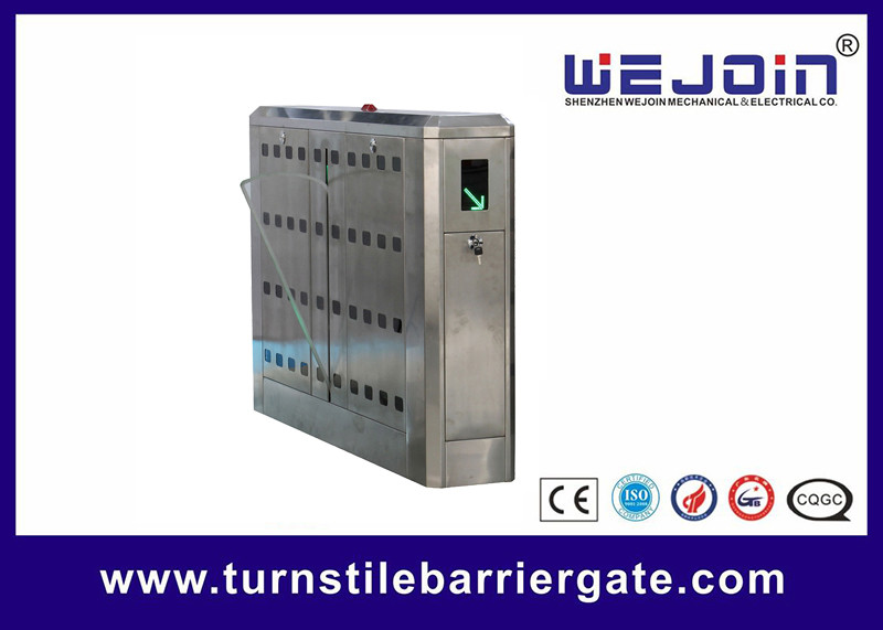 Automatic pedestrian waist high 304 stainless steel flap barrier ...