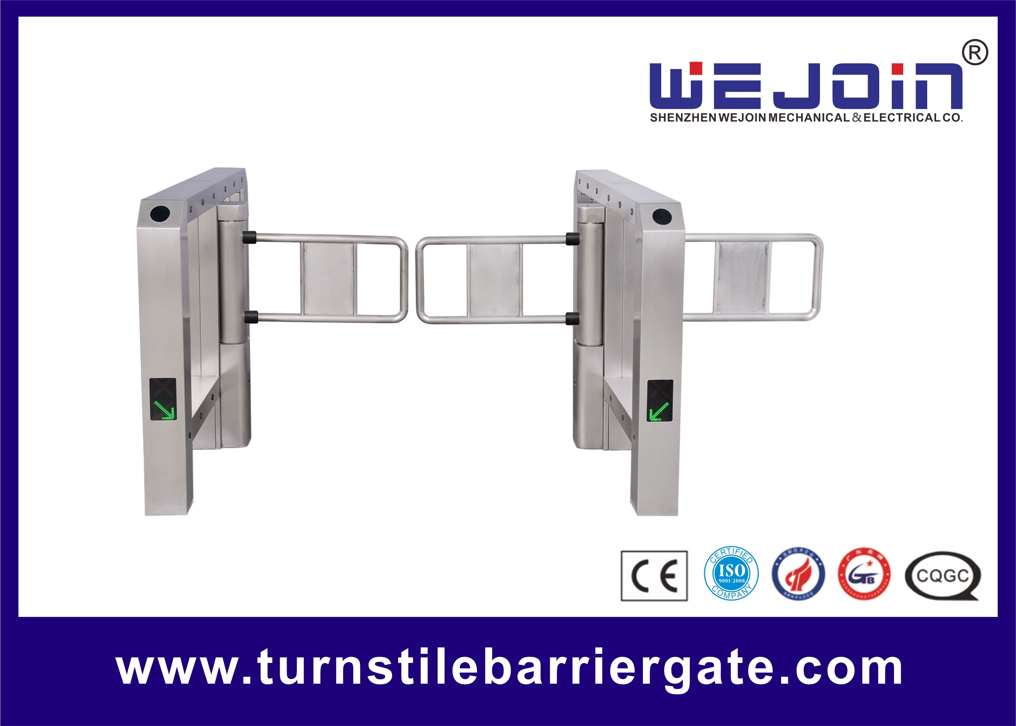 Portable Single Bridge type Swing Barrier Gate for Pedestrian ...