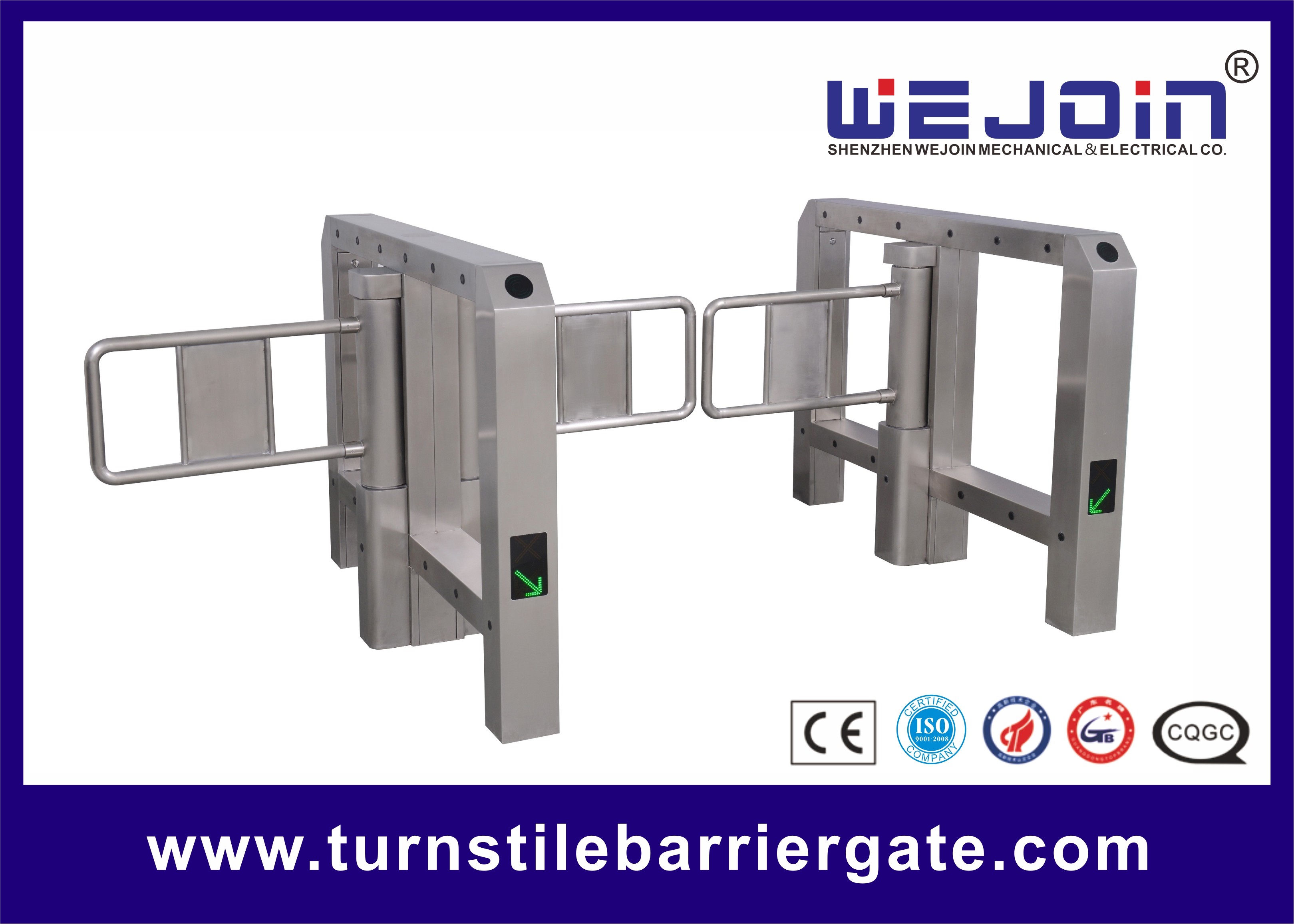 Portable Single Bridge type Swing Barrier Gate for Pedestrian ...