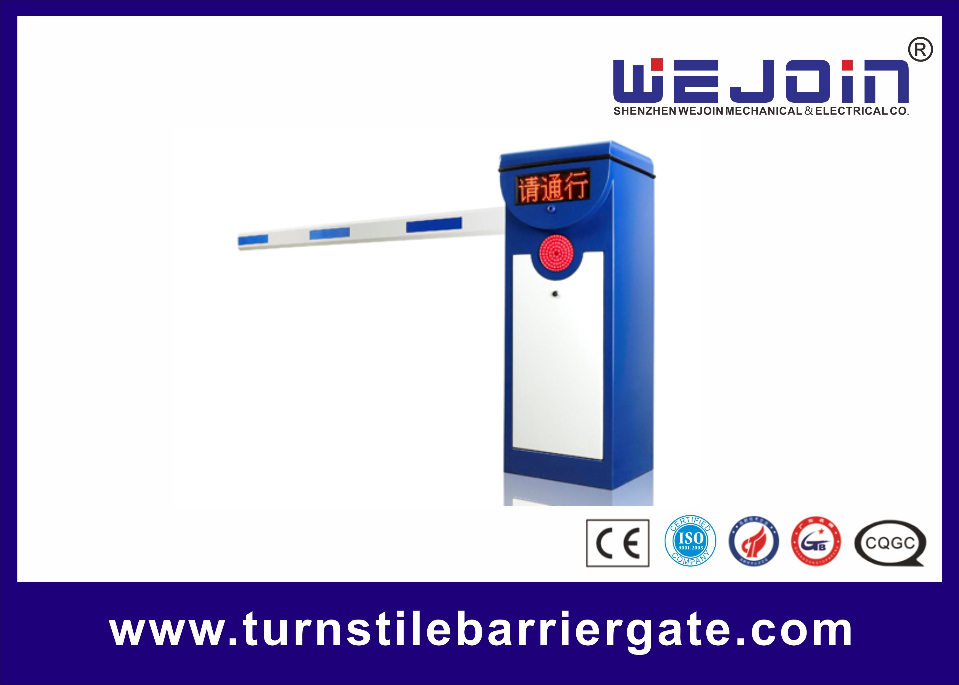 Parking Lot Automatic Boom Barrier Gate 2 Fence Boom Type Manual ...