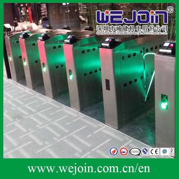 Barcode Scanner Flap Barrier Gate Electronic Turnstile 304 Stainless ...