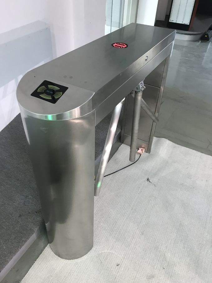 Swipe Card Turnstile Access Control System Pedestrian Barrier Gate Rs232 Communication